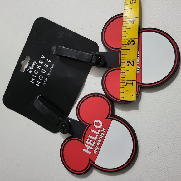Disney | Other | Nwt Disney Mickey Mouse Bag Tags Set Of 2 | Poshmark